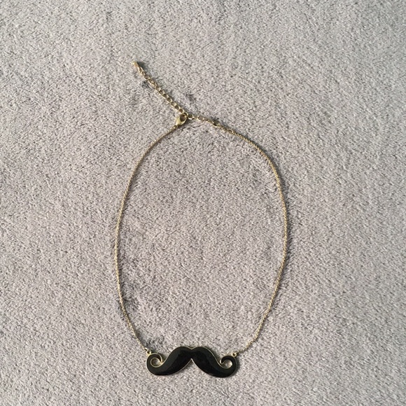 Jewelry | Gold Mustache Necklace | Poshmark